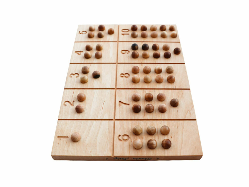Montessori Zahlenzählbrett, WOODEN STORY - filipok