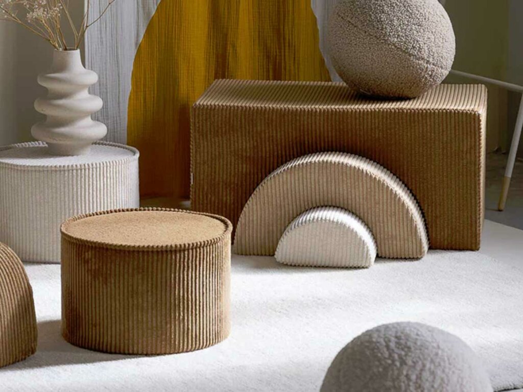 Sitzpuff Cord Toffee - filipok