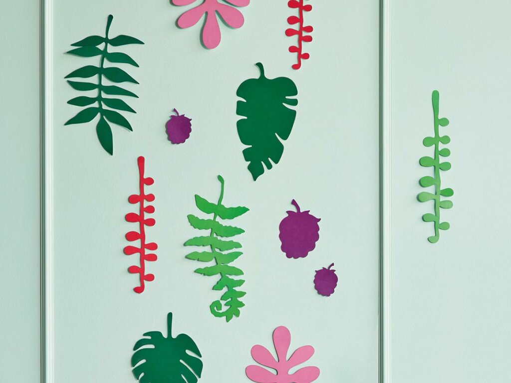 Tropical Leaves Pop out, Wanddeko - studio ROOF - DIY-Bastelset